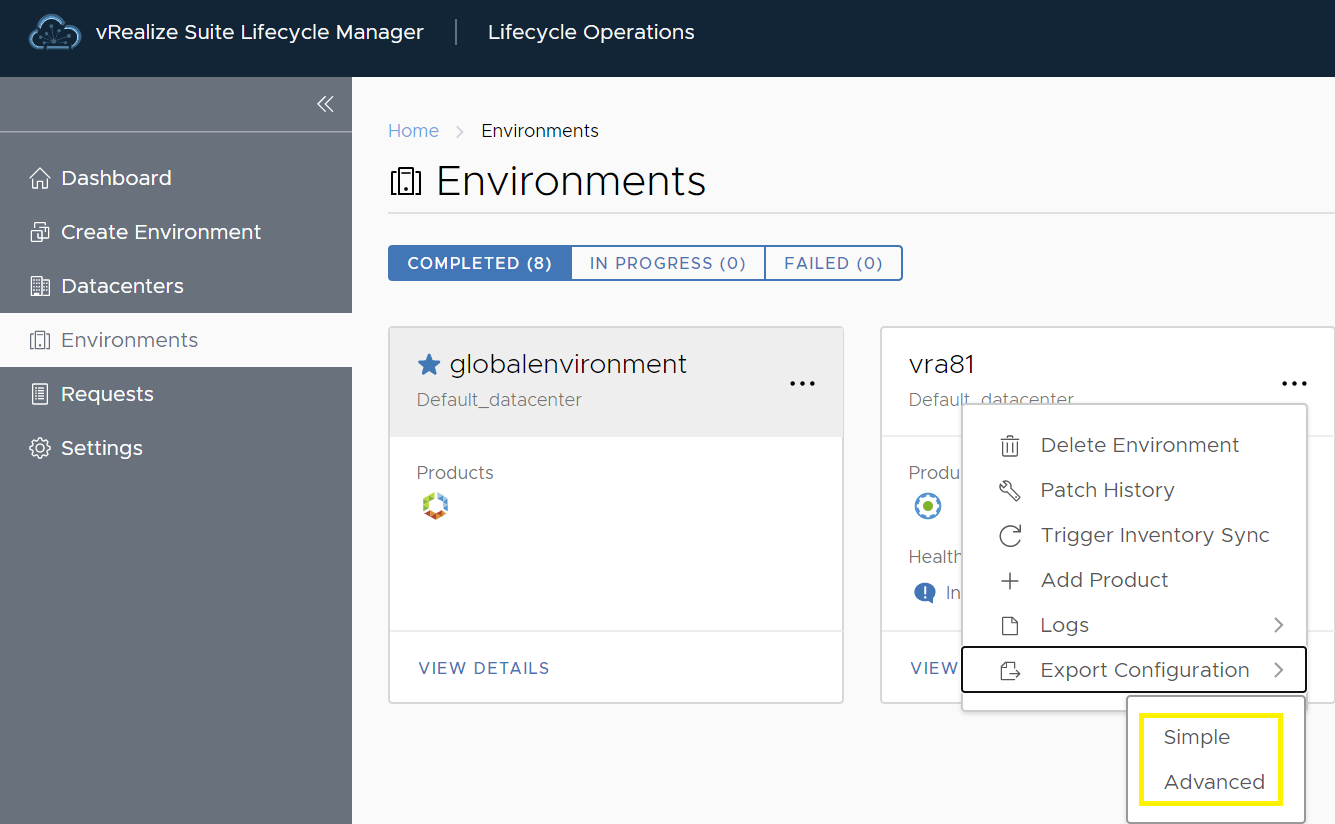 Using the VMware Lifecycle Manager 8.1 API to deploy vROps, vRLI, vRA ...