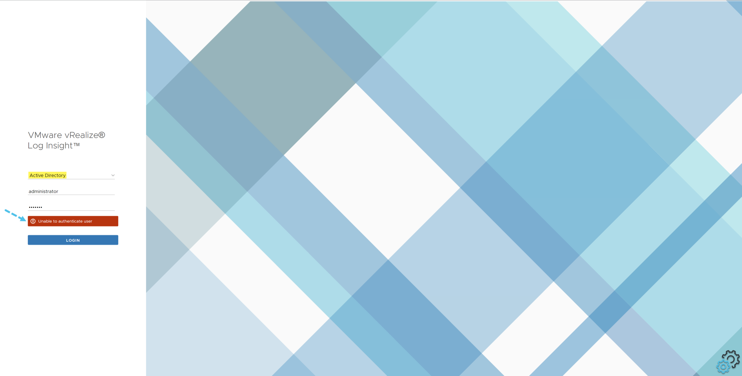 vRealize Log Insight Domain Login Problem - ITQ